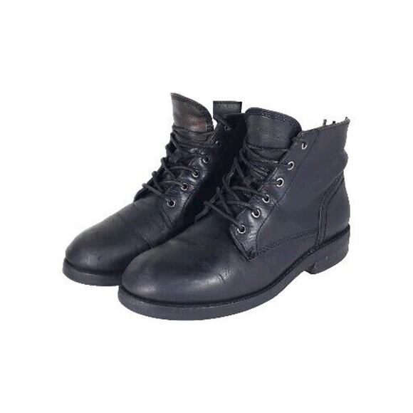 Frye | Shoes | Frye Mens Tyler Vtg Us 85d Leather Black Lace Up Vibram ...